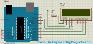 Circuit Designing of LCD with Arduino in Proteus ISIS - The Engineering ...