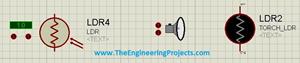 How to use LDR Sensor in Proteus - The Engineering Projects