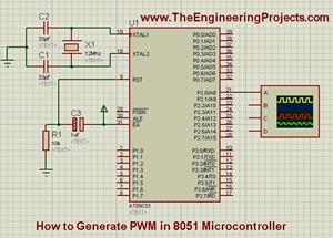How to Generate PWM in 8051 Microcontroller - The Engineering Projects