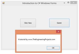 How to use Button in C# Windows Form ? - The Engineering Projects