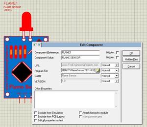 Flame Sensor Library for Proteus - The Engineering Projects