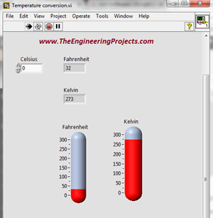 Temperature Conversion in LabVIEW - The Engineering Projects