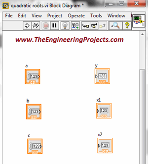 Quadratic Roots Calculation in LabVIEW - The Engineering Projects