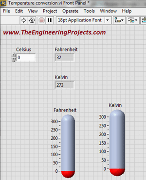 Temperature Conversion in LabVIEW - The Engineering Projects