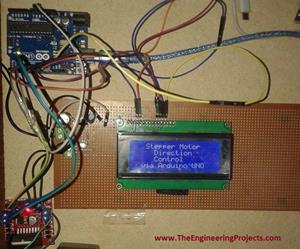 Stepper Motor Direction Control using Arduino - The Engineering Projects