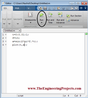 Generating Simple Signal in MATLAB - The Engineering Projects