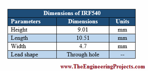 Introduction to IRF540 - The Engineering Projects