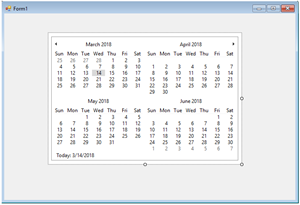 C# MonthCalendar Control - The Engineering Projects