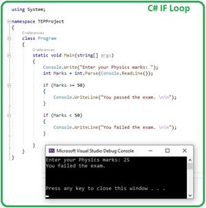 How to use IF Loop in C# - The Engineering Projects