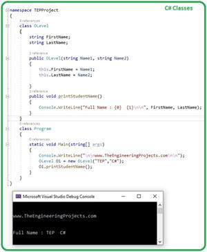 Introduction to Classes in C# - The Engineering Projects