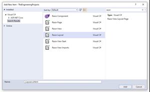 Razor Layout Views in ASP.NET Core - The Engineering Projects