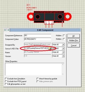 IR Proximity Sensor Library for Proteus - The Engineering Projects
