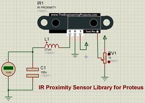 IR Proximity Sensor Library for Proteus - The Engineering Projects