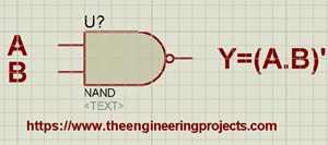 NAND as Universal Gate in Proteus - The Engineering Projects