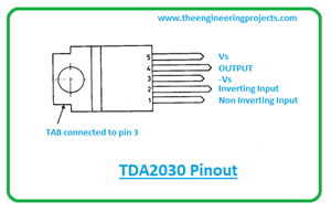 TDA2030 Audio Amplifier, Datasheet, Pinout, Features & Applications ...