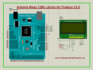 Arduino Mega 1280 Library for Proteus V2.0 - The Engineering Projects
