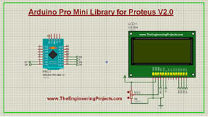 Arduino Pro Mini Library for Proteus V2.0 - The Engineering Projects