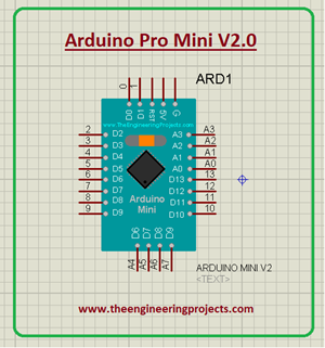 Arduino Pro Mini Library for Proteus V2.0 - The Engineering Projects