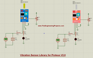 Vibration Sensor Library for Proteus V2.0 - The Engineering Projects