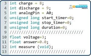 Capacitance Measurement using Arduino - The Engineering Projects