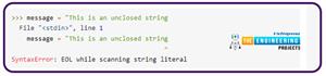 Python Syntax Errors - The Engineering Projects