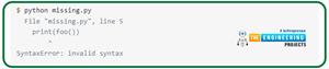 Python Syntax Errors - The Engineering Projects
