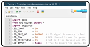 Interface a Ws2812 RGB with Raspberry Pi 4 - The Engineering Projects