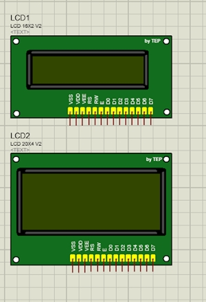 LCD Library for Proteus V2.0 - The Engineering Projects