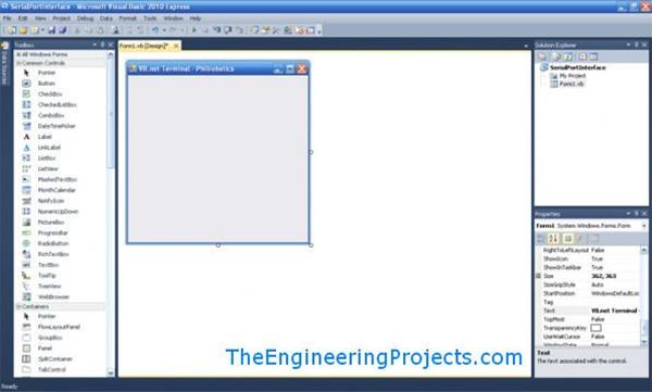 How to use Serial Port in VB 2010 - The Engineering Projects