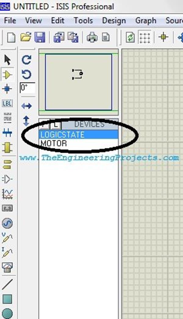 DC Motor Drive Circuit in Proteus ISIS - The Engineering Projects