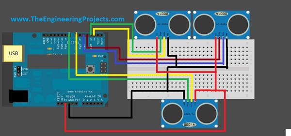 Interfacing of Multiple Ultrasonic Sensor With Arduino - The ...