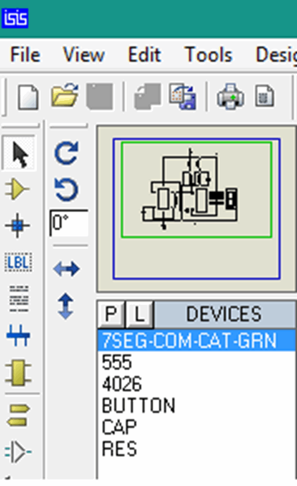 Seven Segment Display Using 555 Timer In Proteus Isis The Engineering Projects