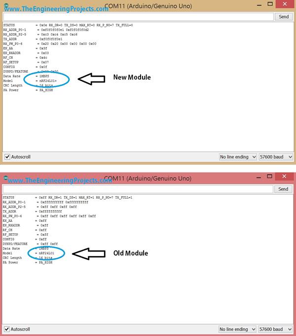 NRF24L01+ with Arduino - Response Timed Out - The Engineering Projects