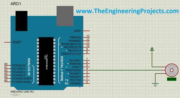 Control Servo Motor with Arduino in Proteus - The Engineering Projects