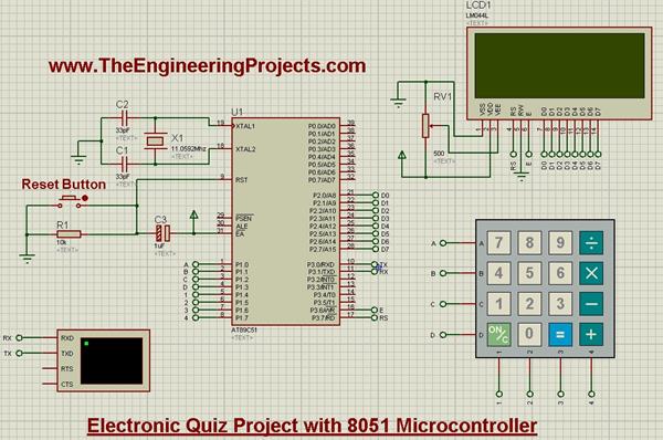 Electronic Quiz Project with 8051 Microcontroller - The Engineering ...