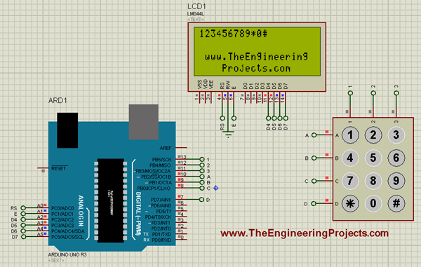 Interfacing Of Keypad With Arduino The Engineering Projects
