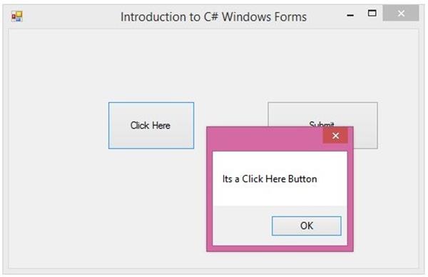 How to use Button in C# Windows Form ? - The Engineering Projects