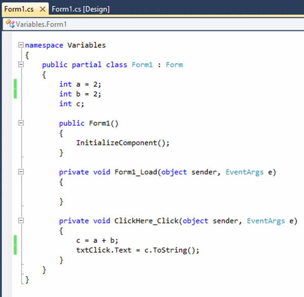 How to use C# Int Variables - The Engineering Projects