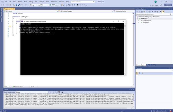 First Project in C# - The Engineering Projects