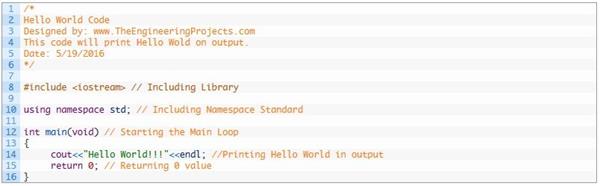 How to use Comments in C++ - The Engineering Projects
