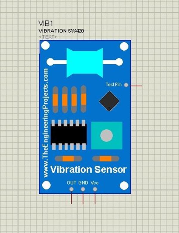 Vibration Sensor Library for Proteus - The Engineering Projects