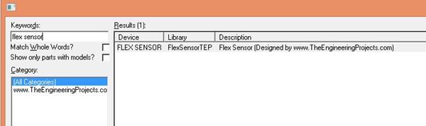 Flex Sensor Library for Proteus - The Engineering Projects