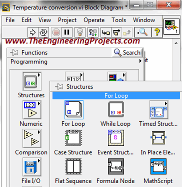 Temperature Conversion in LabVIEW - The Engineering Projects