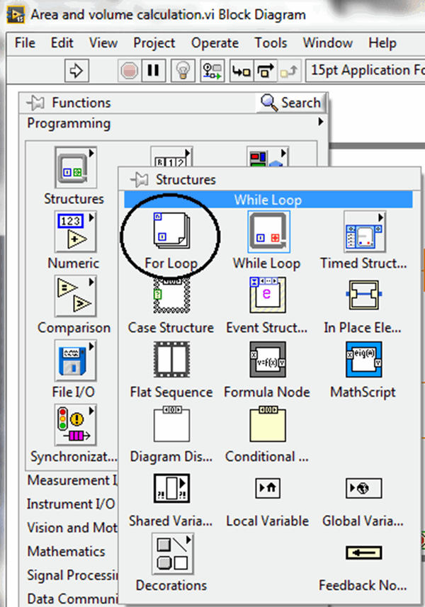 Area and Volume Calculation in LabVIEW - The Engineering Projects
