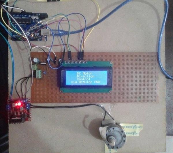 DC Motor Direction Control using Arduino - The Engineering Projects
