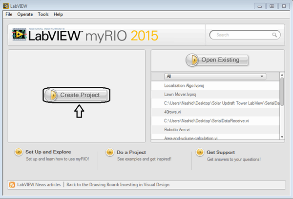 Creating First Program with myRIO - The Engineering Projects