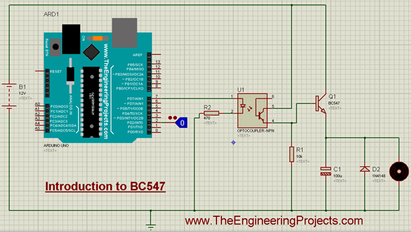 BC547: Datasheet, Pinout, Working, Applications and Simulation - The Engineering Projects