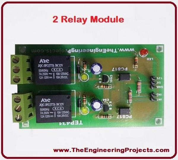 2 Relay Module Interfacing with Arduino - The Engineering Projects