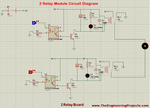 2 Relay Module Interfacing with Arduino - The Engineering Projects 2 Relay Module Interfacing with Arduino - The Engineering Projects