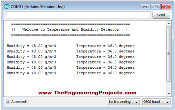 DHT11 Arduino Interfacing - The Engineering Projects